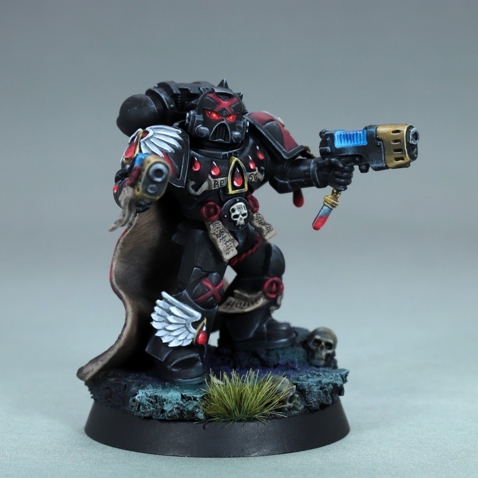 Painted Death Company Sergeant Blood Angels Veteran Miniature Warhammer ...