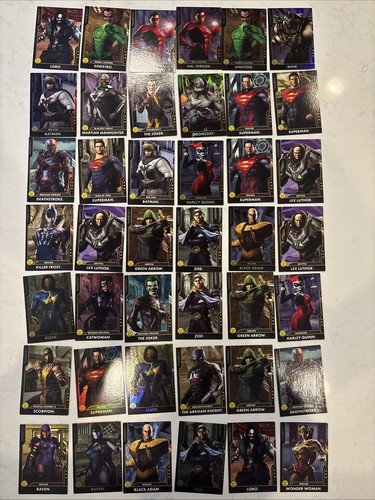 74 Gold And 4 Team Card Lot Of Injustice Gods Among Us Series 2 Cards ...