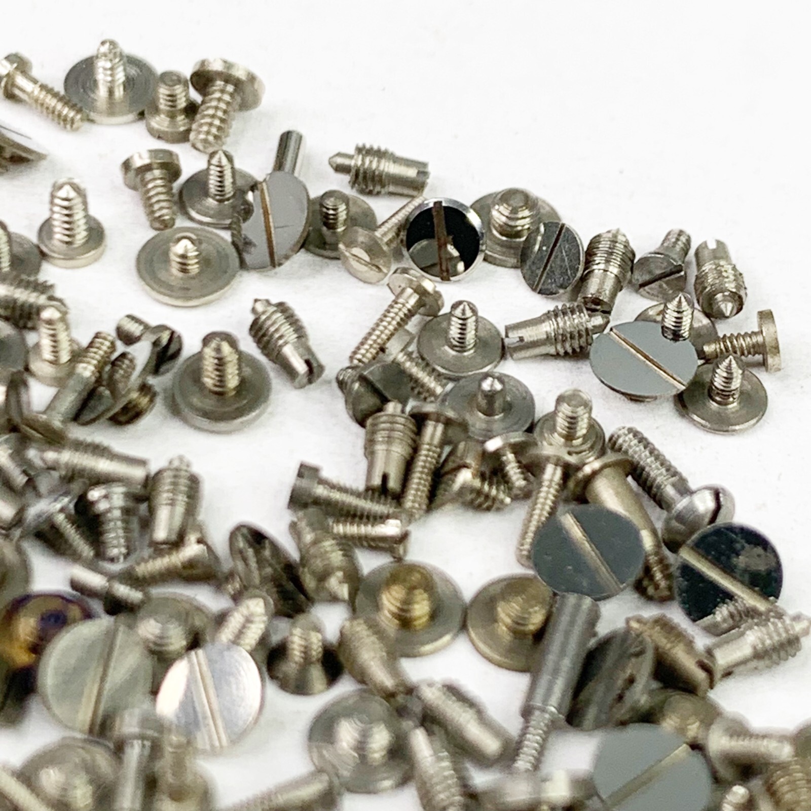 100 Watch Screws Small Steampunk Parts Watchmaker Job Lot Repair Wrist ...