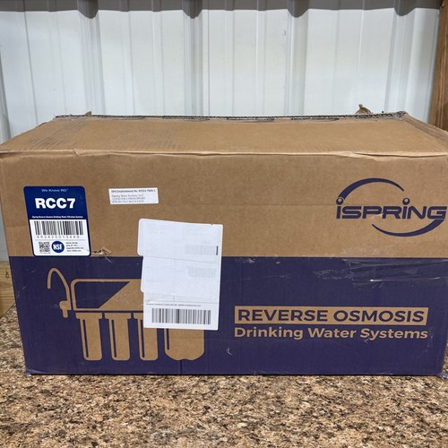 iSpring RCC7 5-Stage 75GPD Reverse Osmosis Water Filter System RO ...