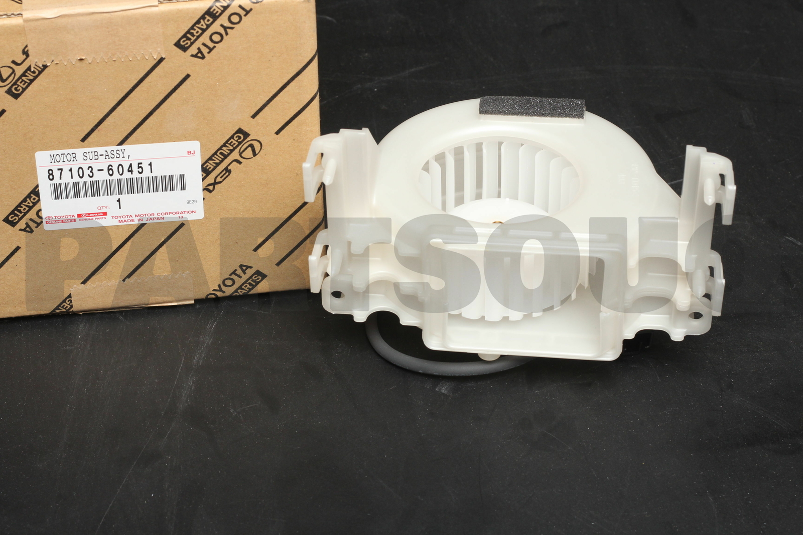 8710360451 Genuine Toyota MOTOR SUB-ASSY, BLOWER W/FAN(FOR COOL BOX ...
