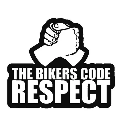 Respect for Bikers Decal Motorcycle Car Truck Window Biker Sticker | eBay