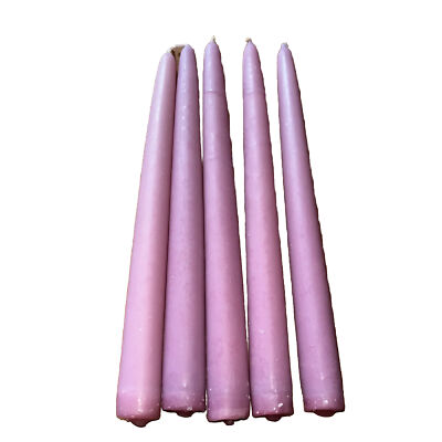 Colonial Candles Of Cape Cod 5 Hand Dipped Candles 10" Tall Pink | eBay