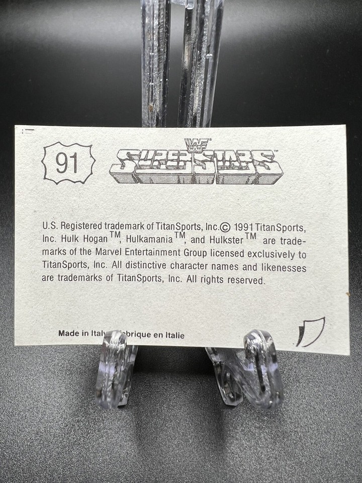 1991 Diamond WWF Wrestling Superstars Album Stickers Jimmy Snuka #91 | eBay