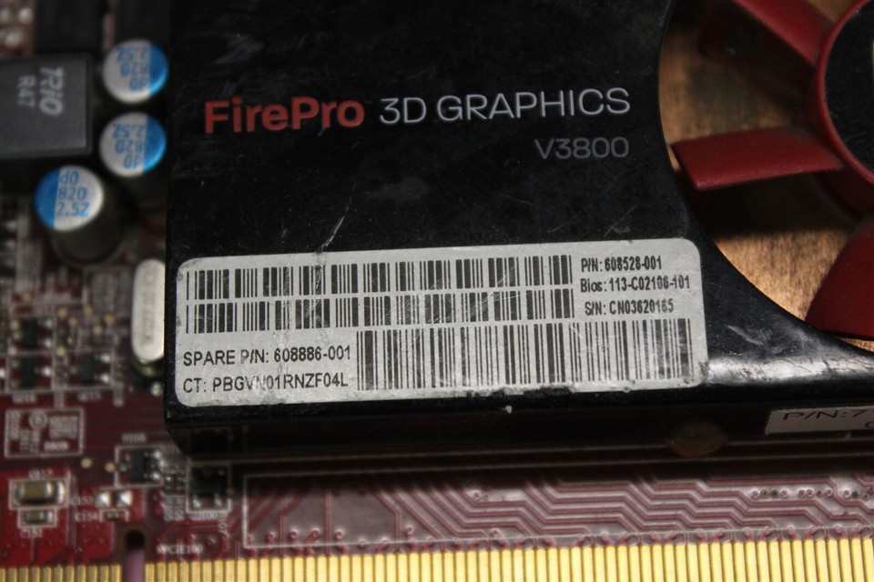 AMD ATI FirePro V3800 PCIE Low Profile Graphics Adapter 608528-001 | eBay
