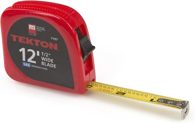TEKTON 7197 12 ft. by 1/2 in. Tape Measure | eBay