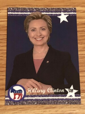Hillary Clinton 2008 Clutch Rookie Card - PLATINUM PARALLEL #d 6/8 ONLY ...