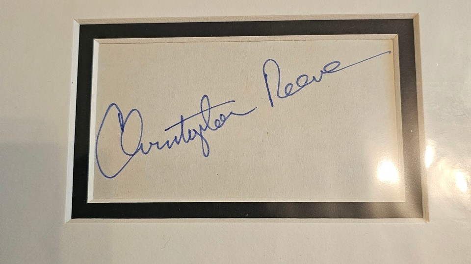 Christopher Reeve. Genuine Signed Display. Certified. Superman. COA ...