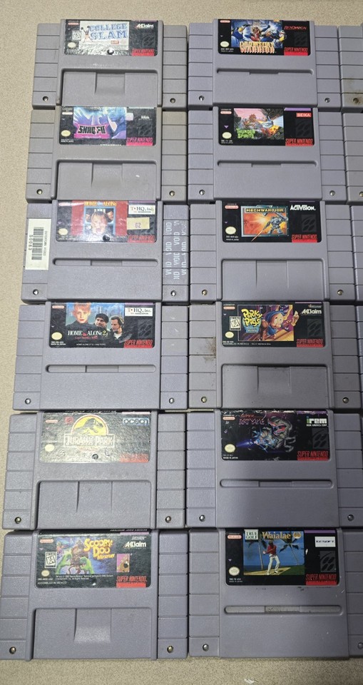 SNES Super Nintendo Game Lot - 24 SNES Games! | eBay