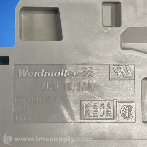 Weidmuller ZDU 10/3AN Terminal Block Rail FNIP | eBay