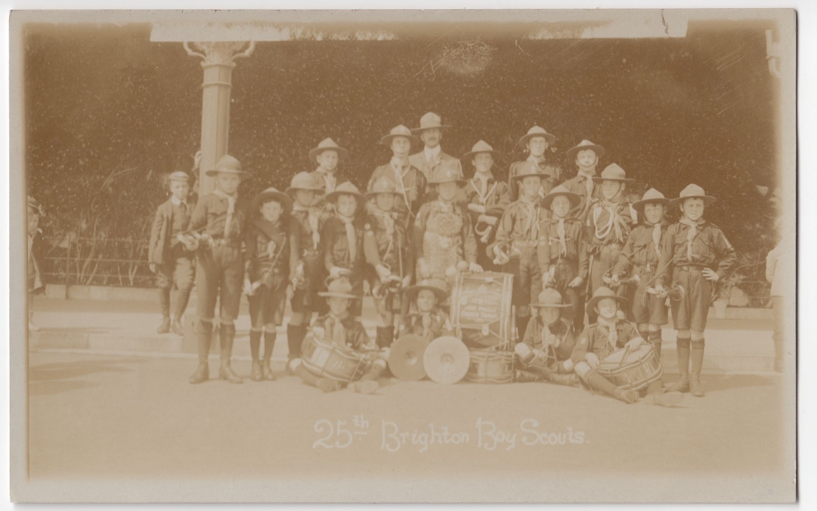 25th Brighton Boy Scout Troop, PPC, Unposted c 1910's, Hove Parish ...
