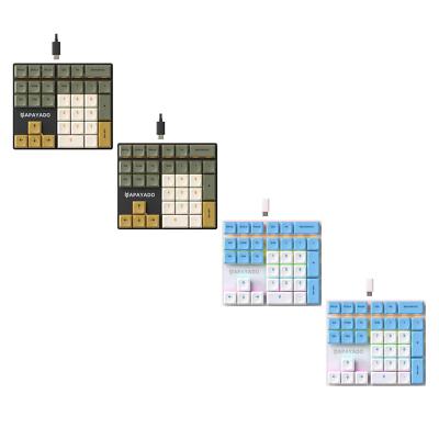 33 Keys Wired Mechanical Numeric Keypad PBT Keycaps Gaming Keypad ...