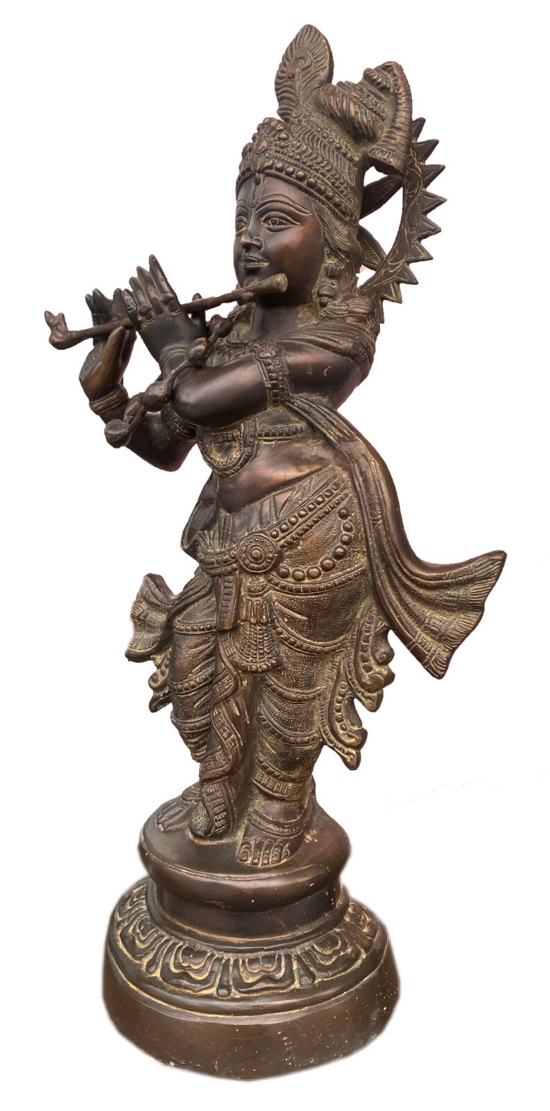 Metal Decorative Krishna Idol | krishna Statue Flute Playing Krishna ...