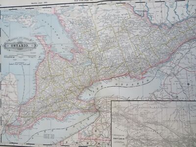 Pre-1900 - Ontario Canada Map - 2