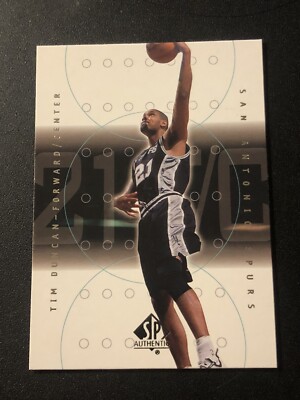 2000-01 SP Authentic Tim Duncan #73 HOF | eBay