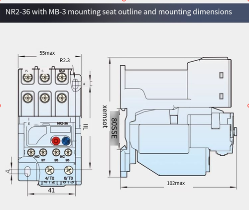NR2-36 23~32A AC220V thermal protection relay thermal overload relay | eBay