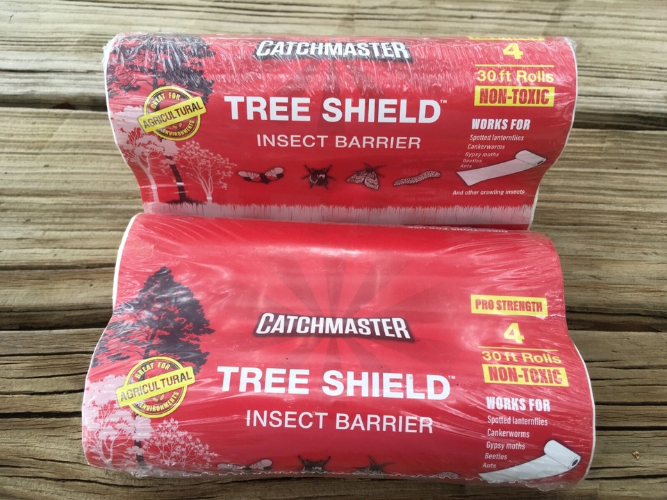 Catchmaster Tree Shield Lantern Fly & Ant Traps Insect Barrier, 4 Rolls ...