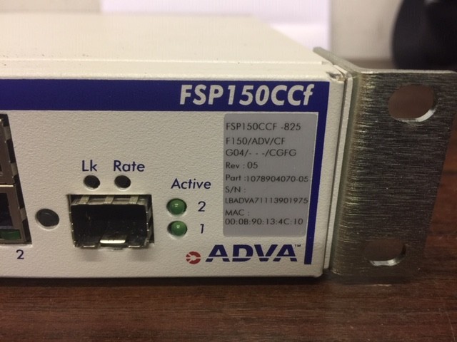 ADVA FSP150CCF EtherJack Optical Networking Carrier Ethernet Switch ...