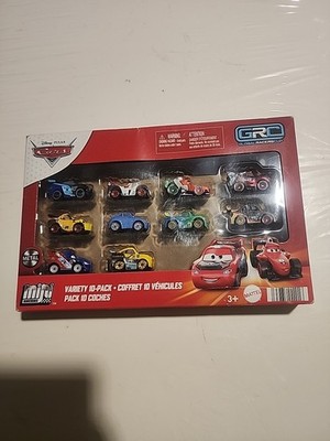 New DISNEY PIXAR CARS MINI RACERS GRC METALLIC LIGHTNING MCQUEEN 10 ...