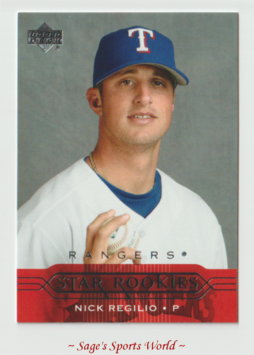 2005 Upper Deck Baseball Star Rookie #232 Nick Regilio SR - Texas ...