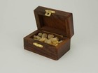 Small Wooden Keepsake Box with Metal Cross - Christian Home Decoration ...