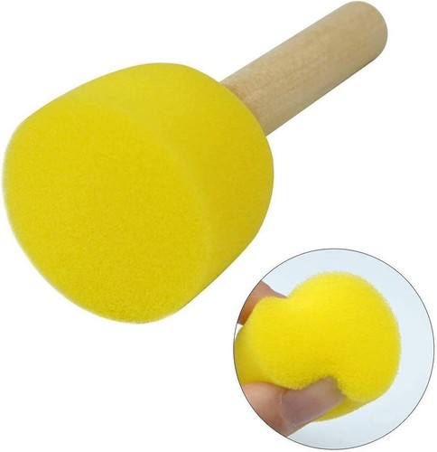 30 Pcs Assorted Size Round Sponges Brush Set 4 Sizes DIY Painting Tools ...