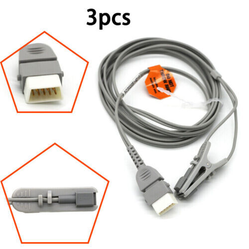 3pcs-for BCI 3300/3400 Adult Ear Clip Spo2 Sensor blood Oxygen Ear Clip ...