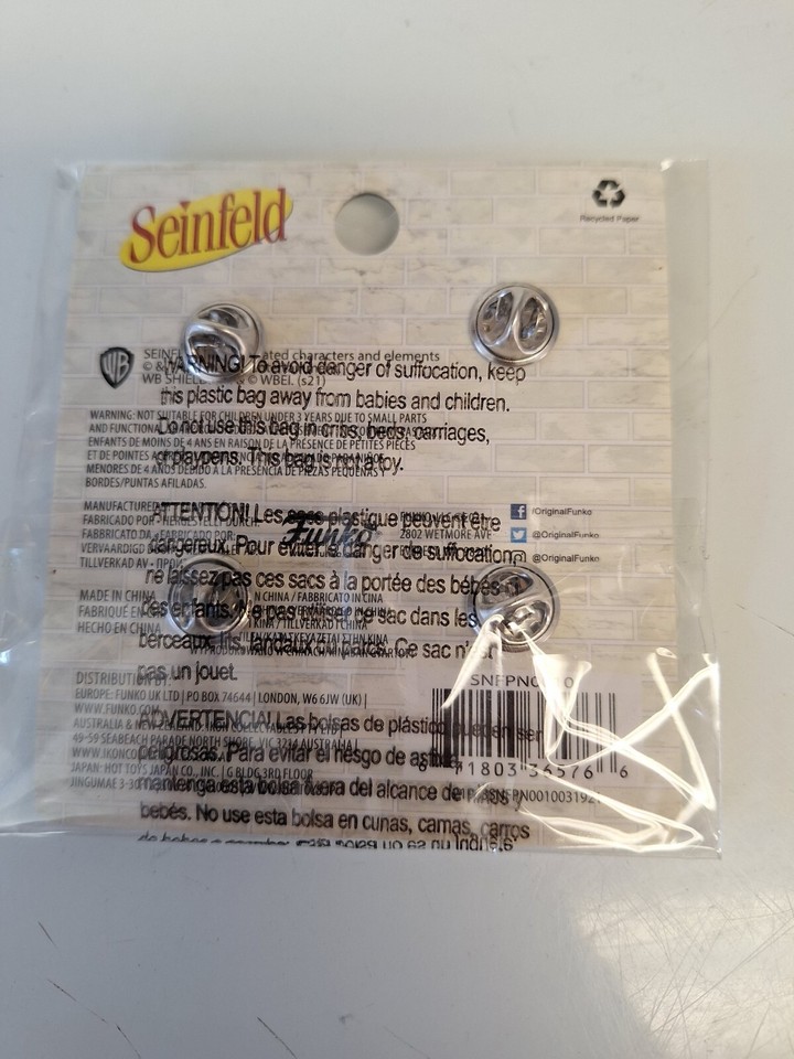 Seinfeld Funko Enamel Pin Set (4) | eBay