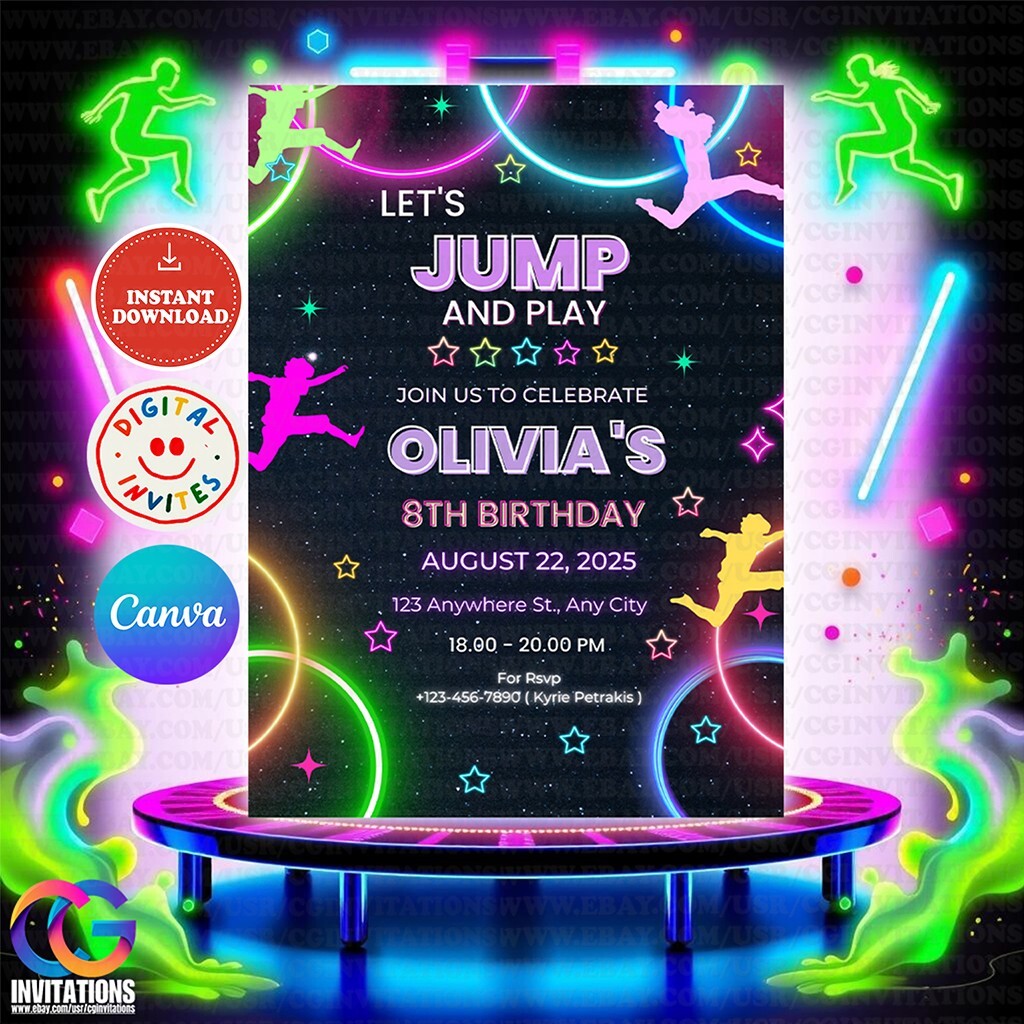 Jump Party Invitation Wording Bouncing Castle Kids Birthday Party