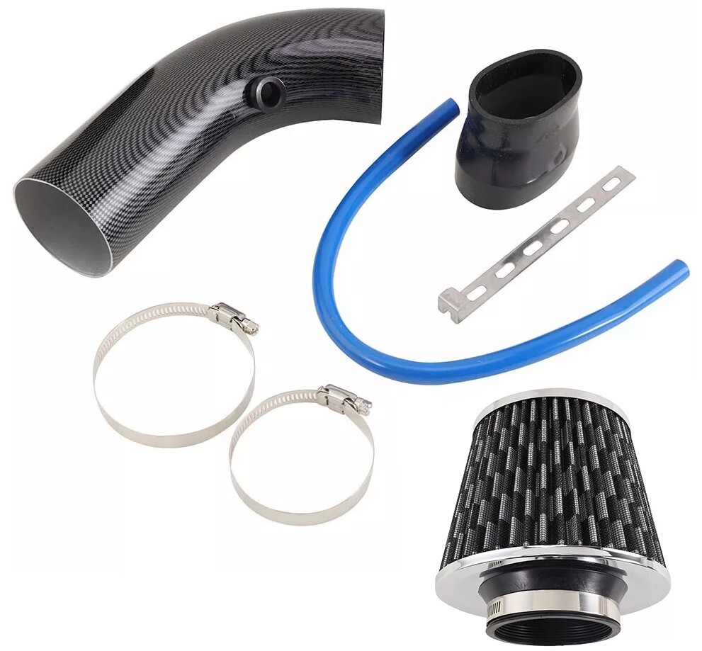 1set 3"Car Cold Air Intake Filter Induction Kit Pipe Power Flow Hose ...