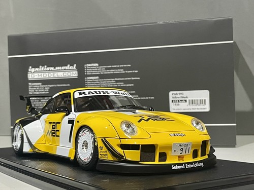 1/18 Porsche 911 993 RWB Limited Edition yellow Black Ignition Model ...