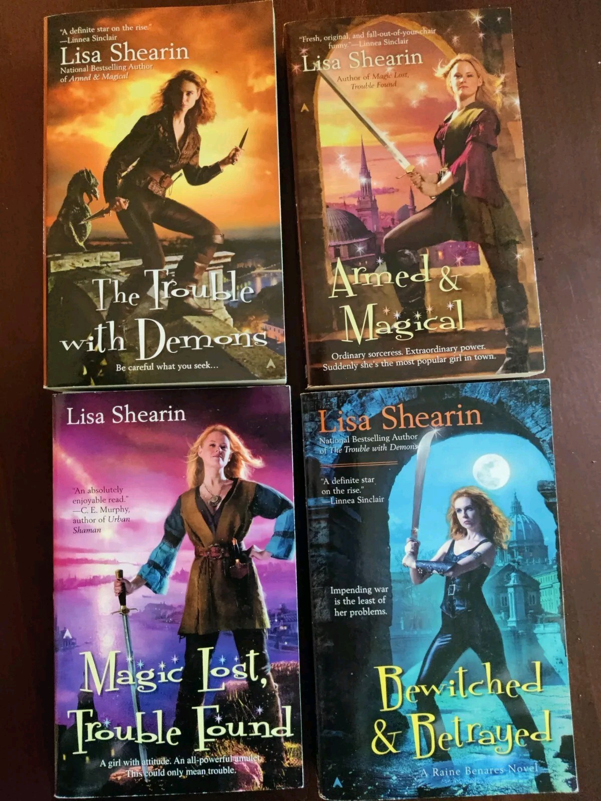 Lisa Shearin- Lot of 4- Raine Benares Series - Magic Lost,Demon,Armed ...