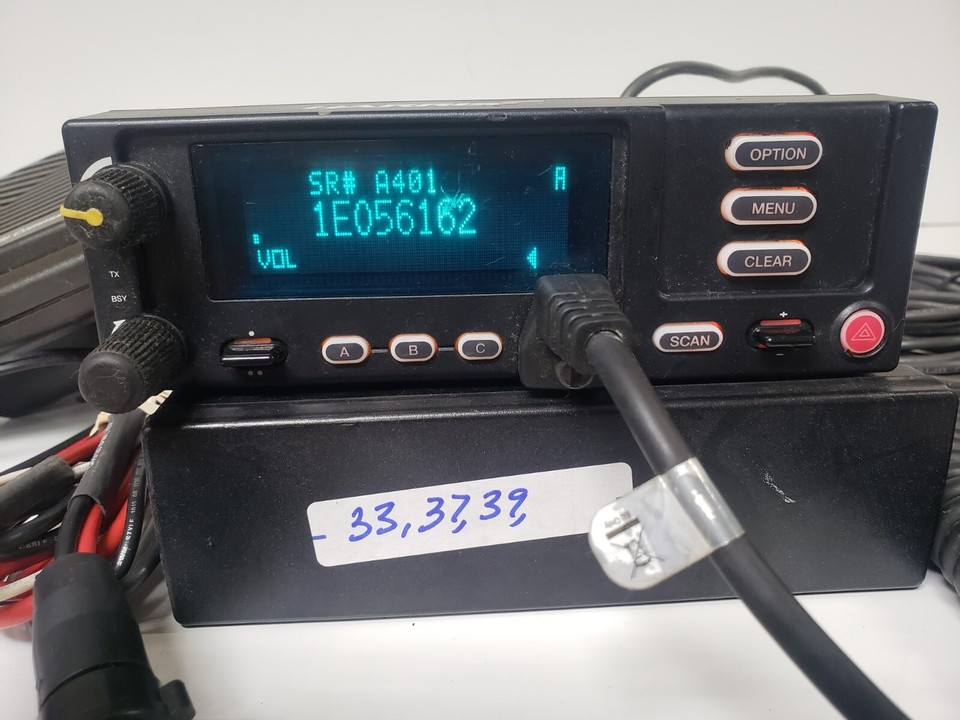 Harris MAMW-SDMXX XG-75M/M7300 35W Mobile Radio Control Head RU144750 ...