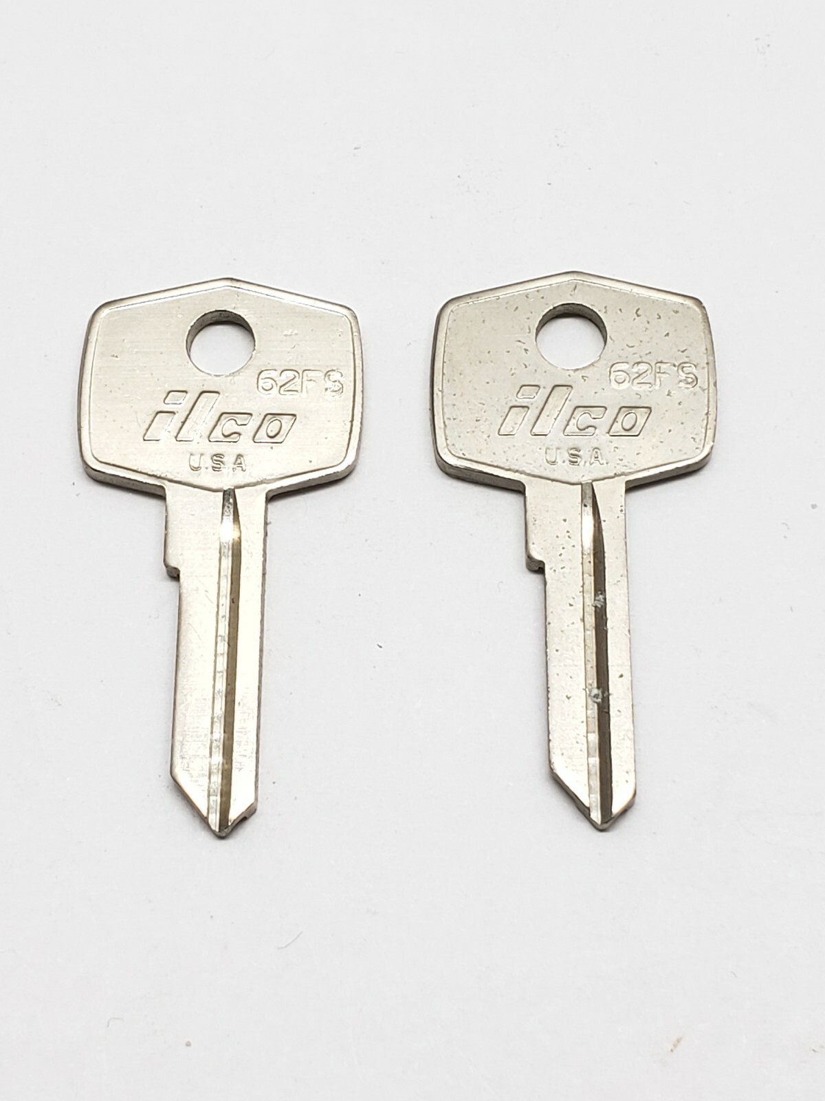 ilco brand key blank, # 62fs, set of 2, locksmith | eBay