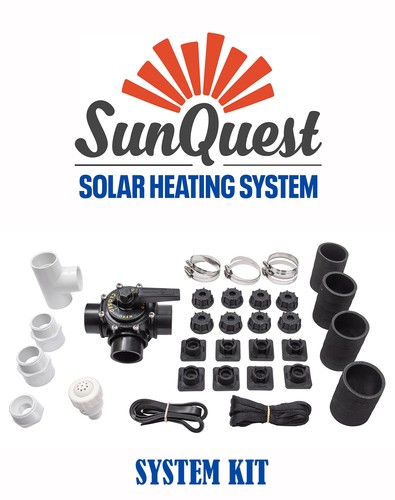 18-2X12' SunQuest Solar Swimming Pool Heater Complete System with Roof ...