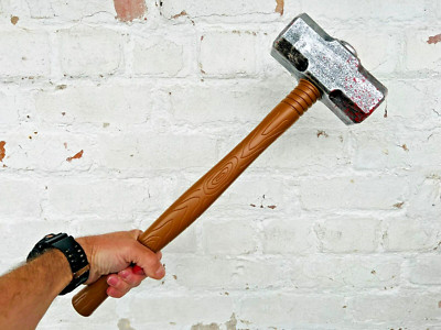 Bloody Sledgehammer Movie Prop Plastic Hammer Halloween Sledge Hammer ...