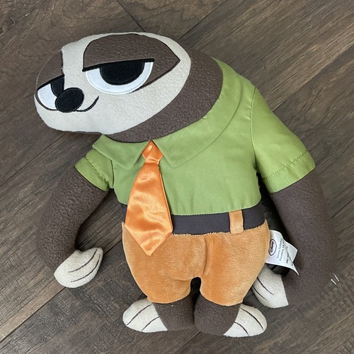 Disney Zootopia "Flash The Sloth" Stuffed Animal Plush Flat Pillow 12 ...