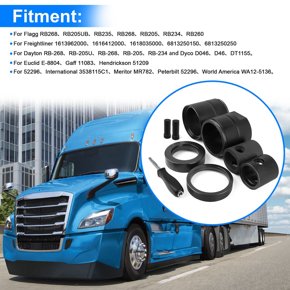 Leaf Spring Pin & Bushing Adapter Service Kit 15030 Adapter Tool Remove ...