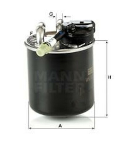 MANN-FILTER Kraftstofffilter für MERCEDES GLC X253 C253 GLE W166 ...