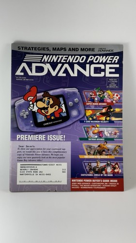 Nintendo Power Advance Magazine (Premiere Issue) Vol 1 2001 Super Mario ...