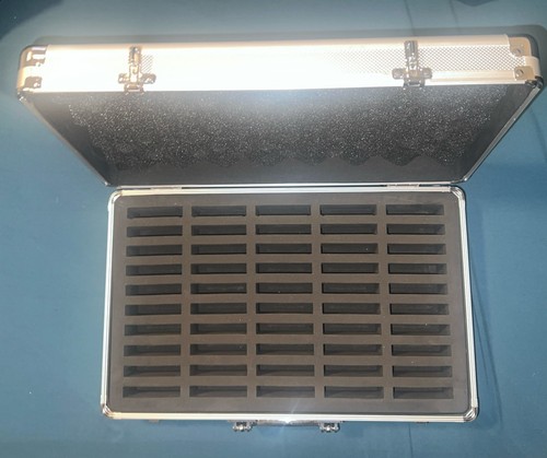 Aluminum Frame Storage Box Case with Lock for 50 PCGS NGC Coin Holders ...