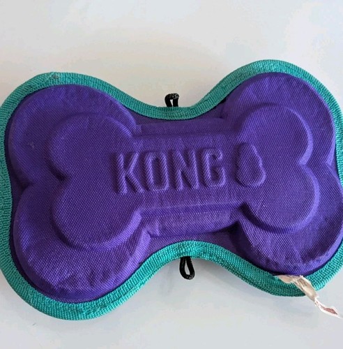 KONG Ballistic Bone Durable Shake Dog Toy Med Large Purple Squeaker | eBay