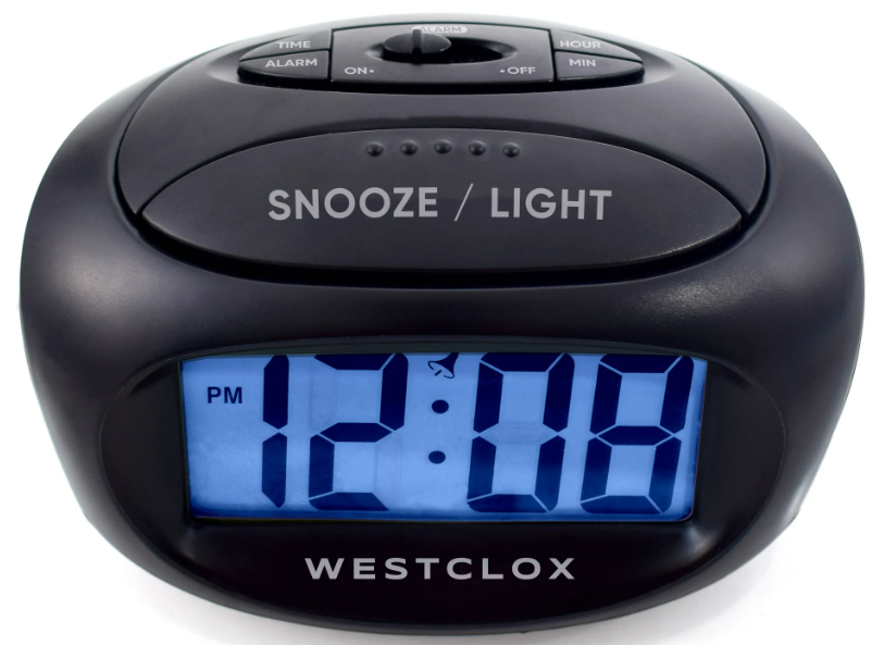Westclox Battery Operated Digital LCD Display Alarm Clock 70043 | eBay