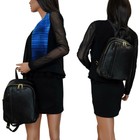 GlassOfVenice Fioretta Italian Genuine Leather Backpack Purse Travel ...