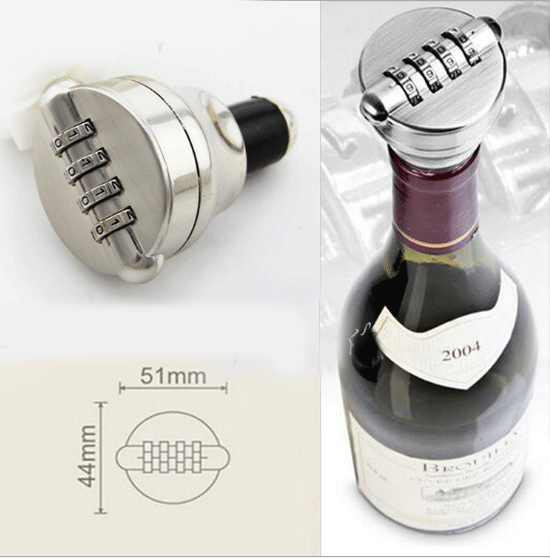 New 4 Code Wine Bottle Lock Cork For Wines Beers Spirits Whisky | eBay