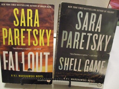 2 Large Print SARA PARETSKY Shell Game + Fallout titles & synopsis in ...