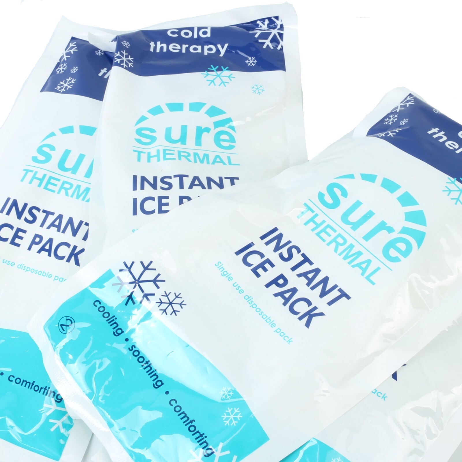 SMALL-LARGE INSTANT ICE PACKS KIT Bump/Bruise Sprain/Pain Injury Cold ...