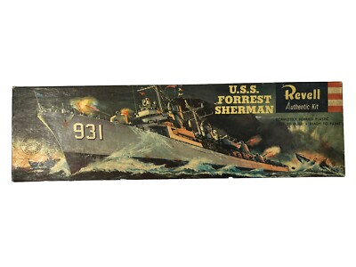 Vintage 1958 Revell U.S.S. Forrest Sherman Model Kit #H-352: 169 ...