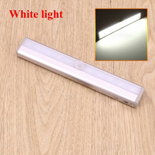 10 LED Adhesive Automatic PIR Sensor Drawer Cupboard Cabinet Light ...
