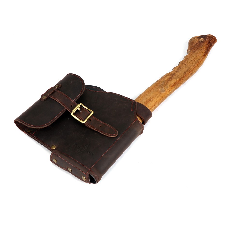 TOURBON Leather Logging Belt Kits Felling Tools Carry Suspenders ...